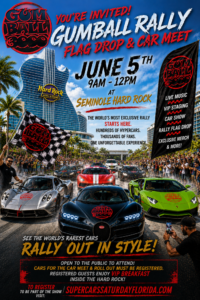 Gumball 3000 Launches Its Miami-to-Mexico Adventure at Seminole Hard ...